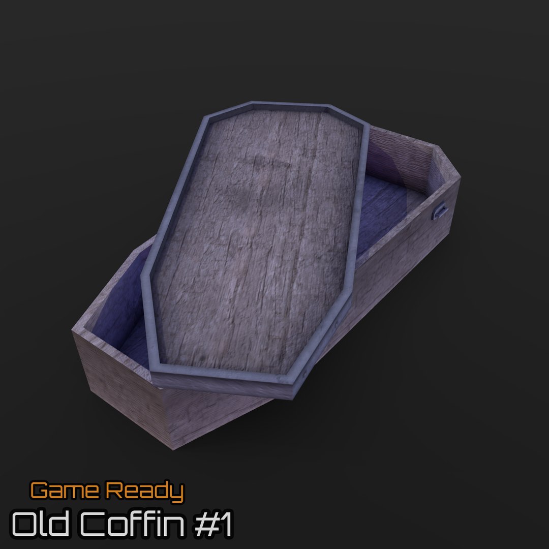 Ready Old Coffin 3d Model