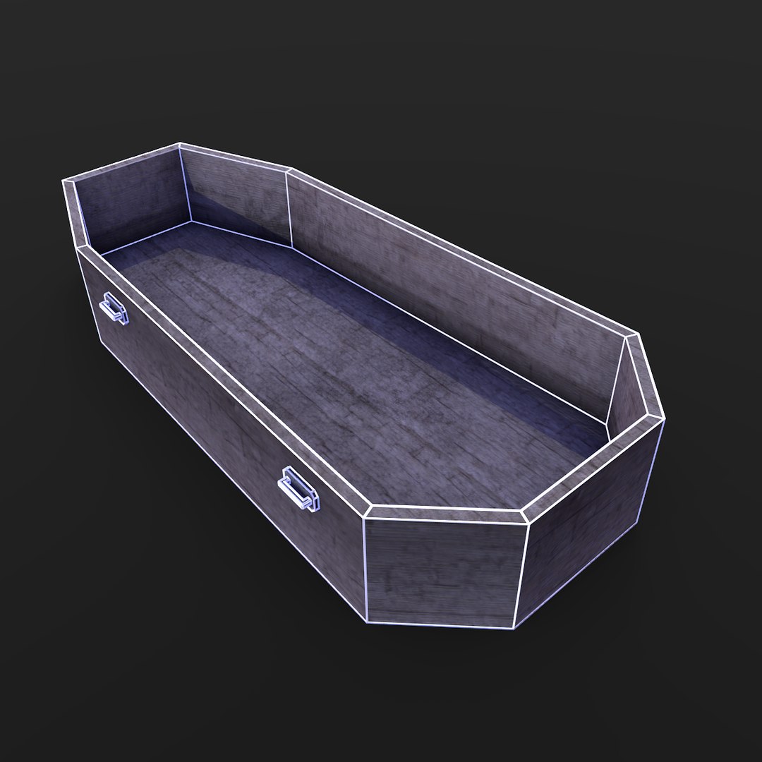 Ready Old Coffin 3d Model
