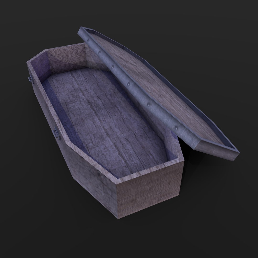Ready Old Coffin 3d Model