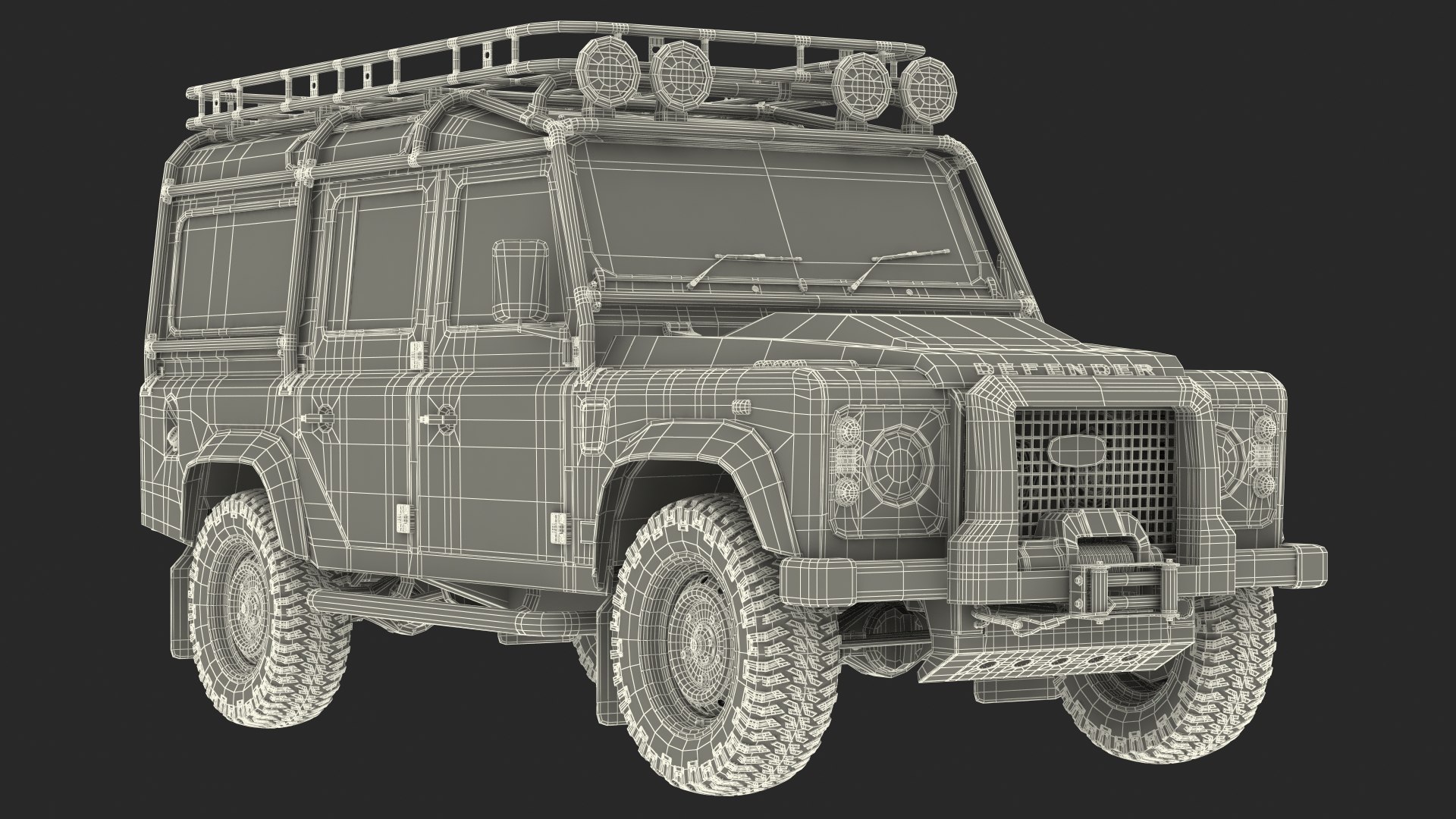 3D Land Rover Defender Clean Exterior Only - TurboSquid 1767053