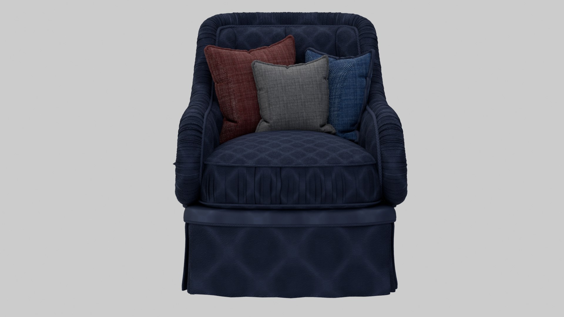 3D sofa and pillow with 4K textures model - TurboSquid 1960752