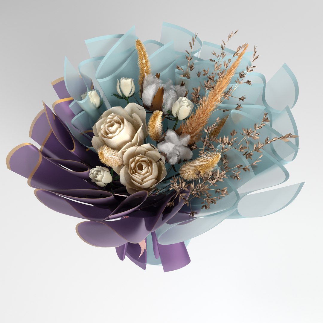 Flower bouquet 3D model - TurboSquid 1889295