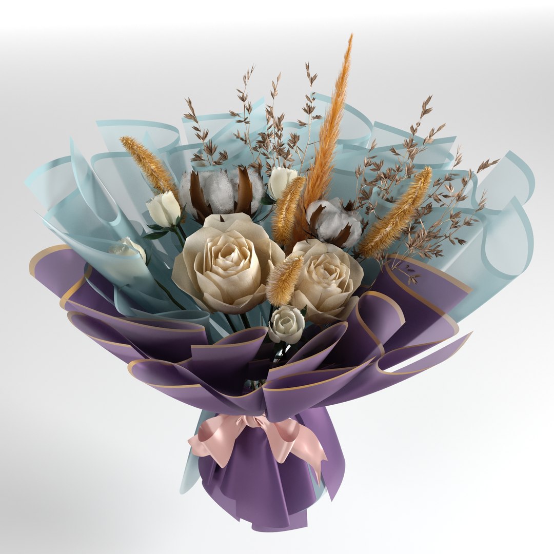 Flower bouquet 3D model - TurboSquid 1889295