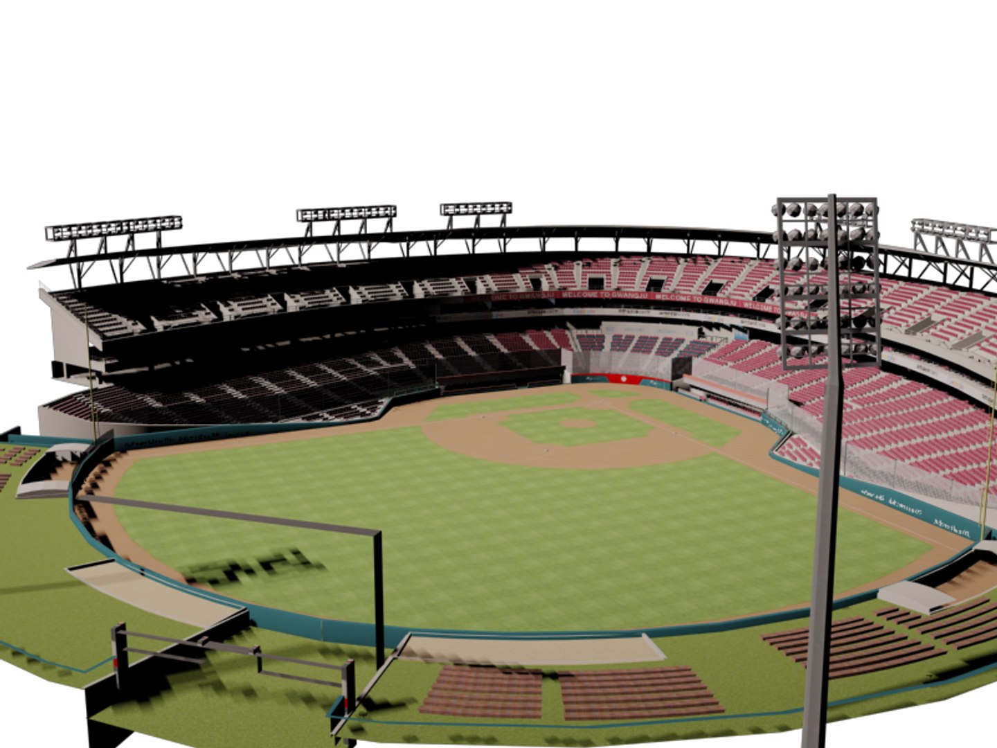 3D Model Baseball Stadium - TurboSquid 1562379