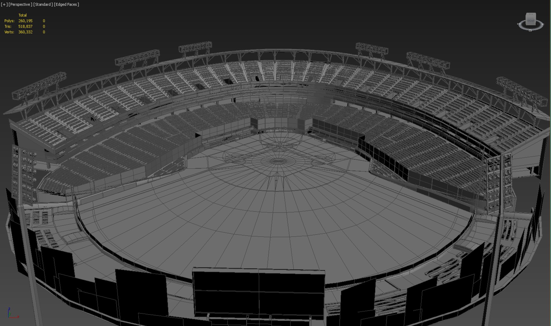 3D Model Baseball Stadium - TurboSquid 1562379