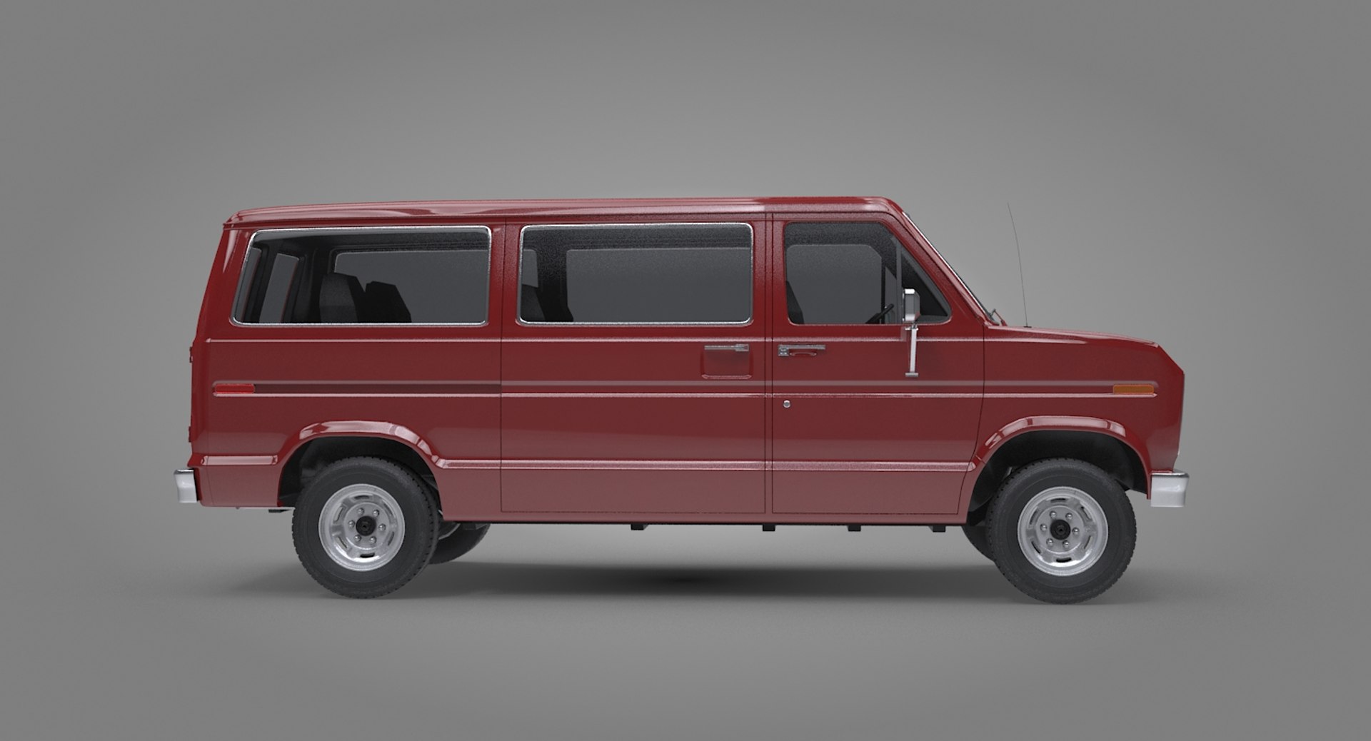 Econoline 1975 minivan 3D model - TurboSquid 1277705