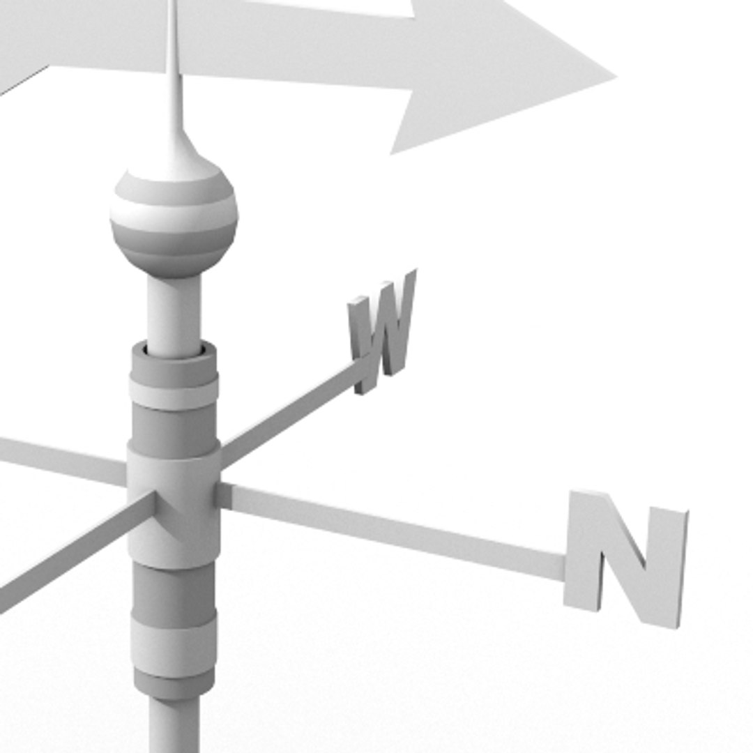 Weather Vane Wind 3d Obj