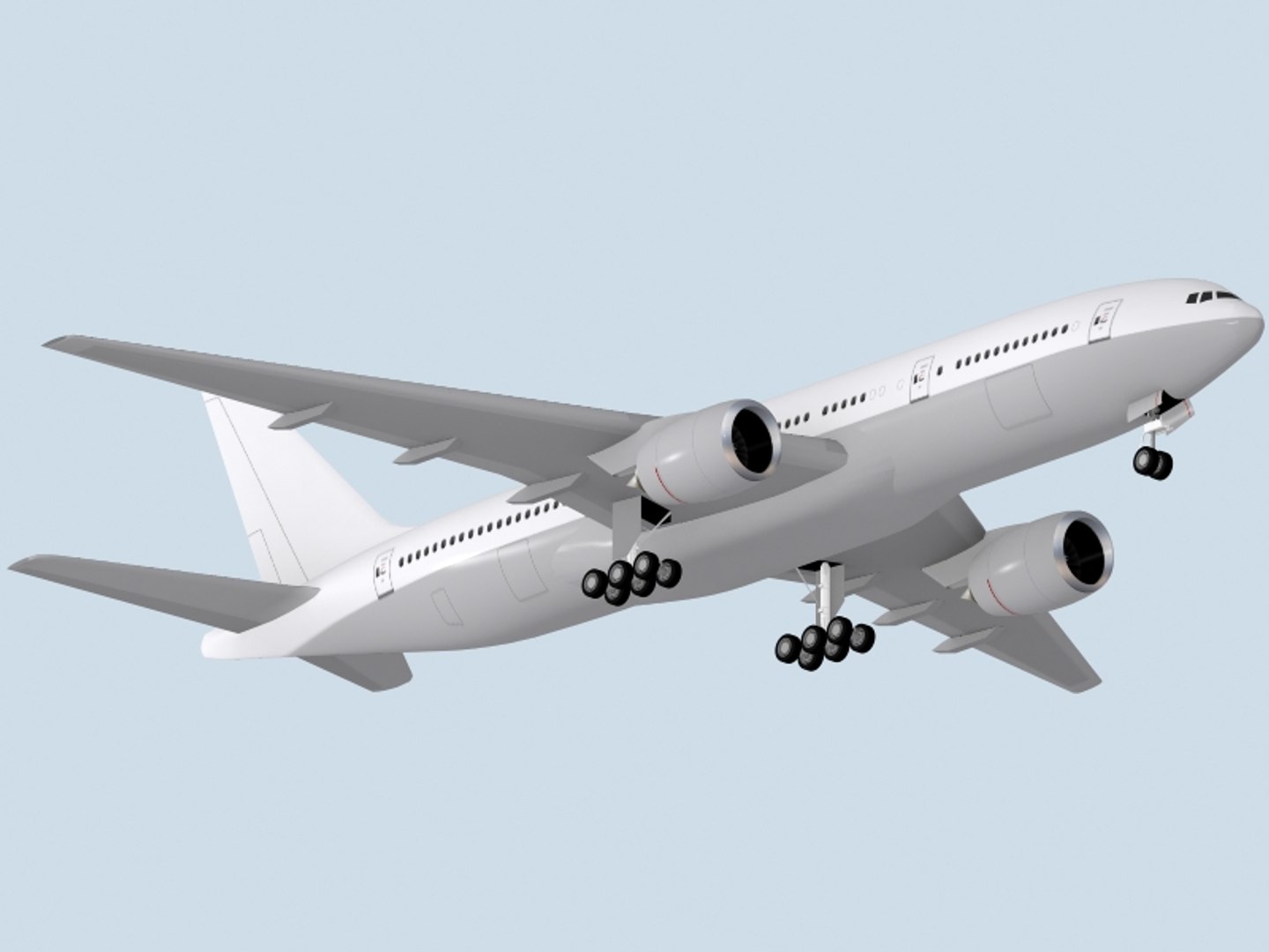B 777-200 Airliner 777 3d Model