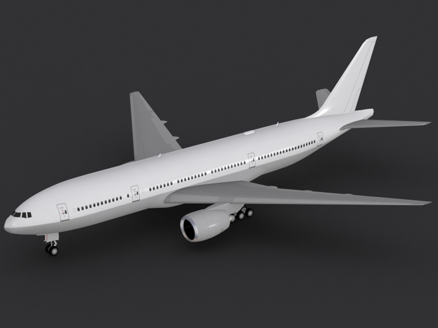 B 777-200 Airliner 777 3d Model