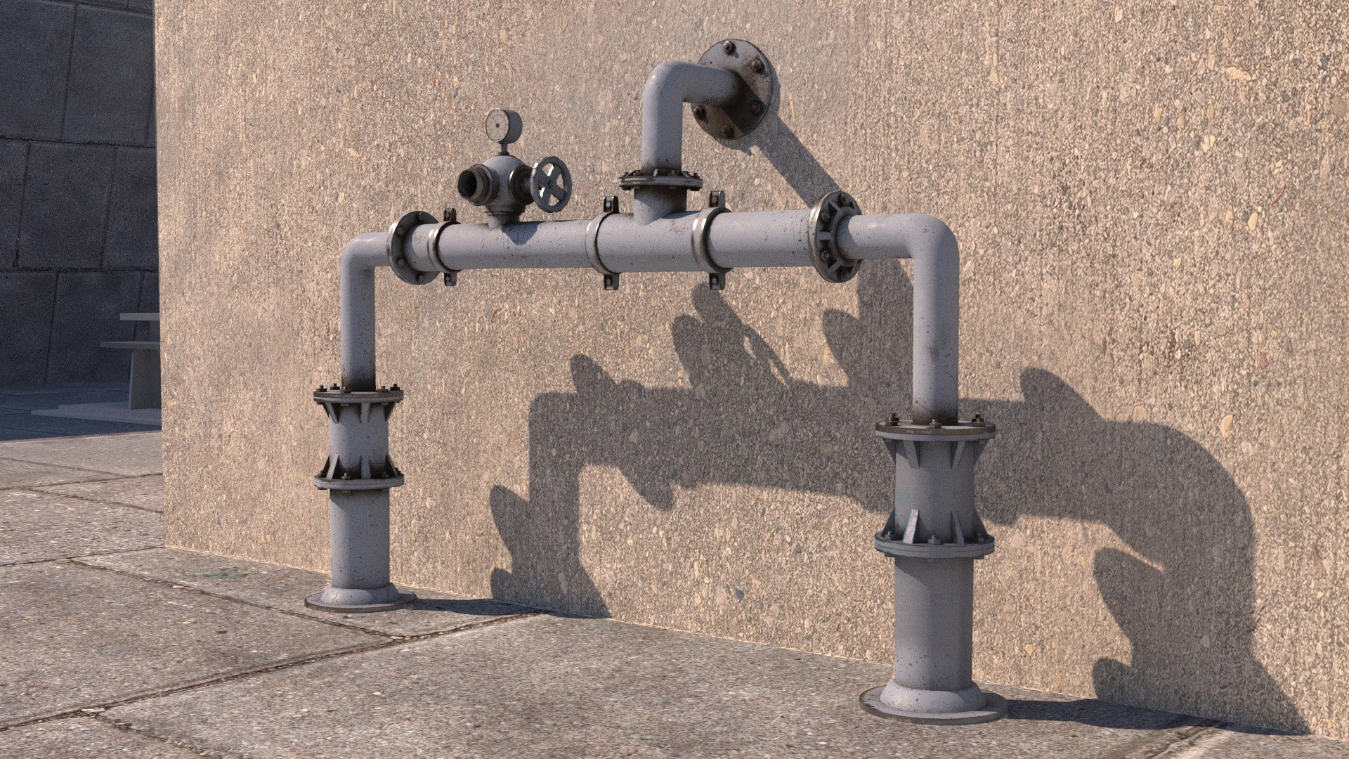 Water Pipe 3D - TurboSquid 1633885