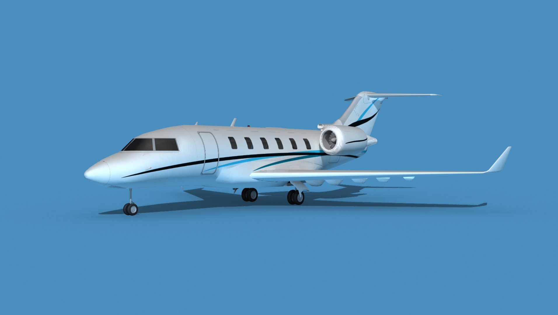 Bombardier CL604 Challenger V02 3D - TurboSquid 1913565