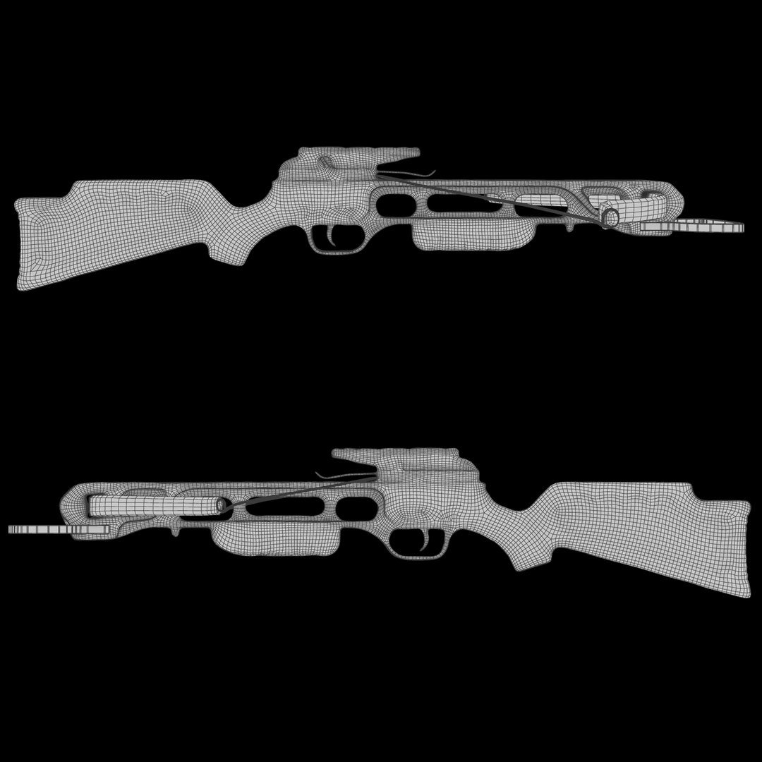 3d Crossbow Bow Cross Model