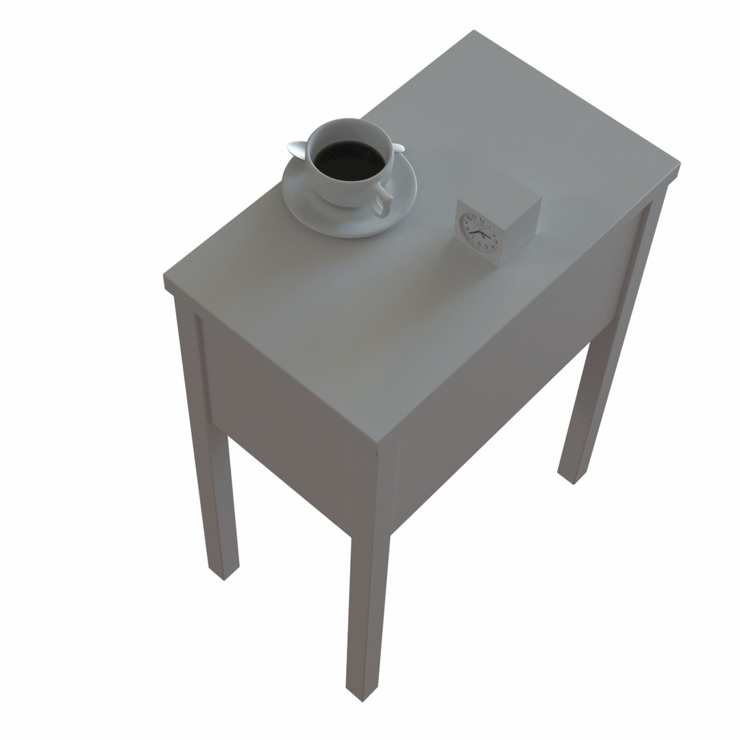 Ikea Nordli Bedside Table 3D - TurboSquid 1296051