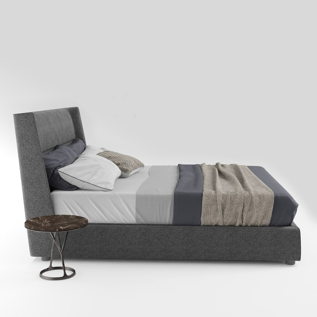 Poliform Chloe Bed Tables 3D Model - TurboSquid 1196413