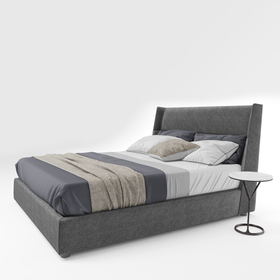 Poliform Chloe Bed Tables 3D Model - TurboSquid 1196413