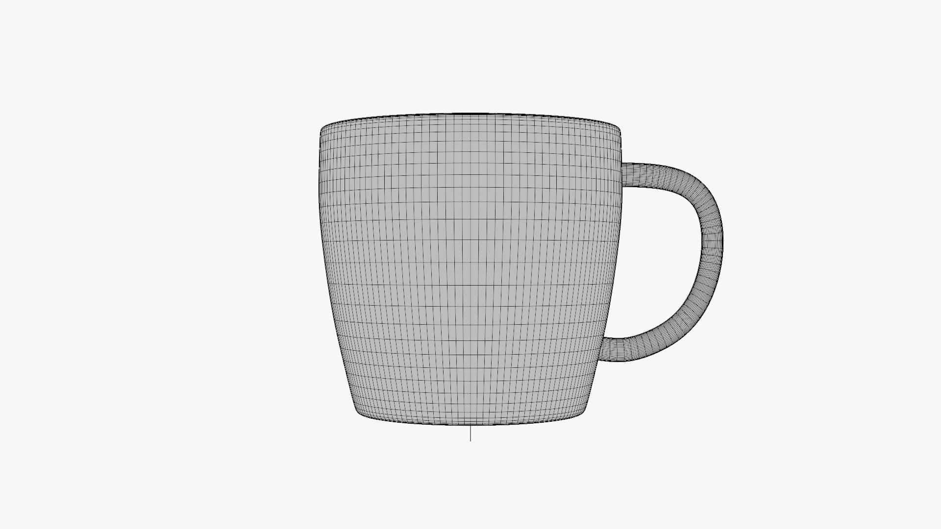 Basic Oval Cup - Geometry Only No Textures No Materials 3D Model ...