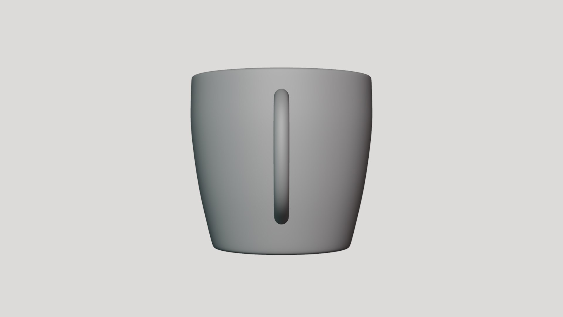 Basic Oval Cup - Geometry Only No Textures No Materials 3D Model ...