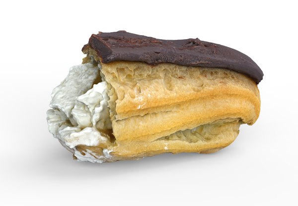 modelo 3d Eclair en glaseado de chocolate - TurboSquid 1963071