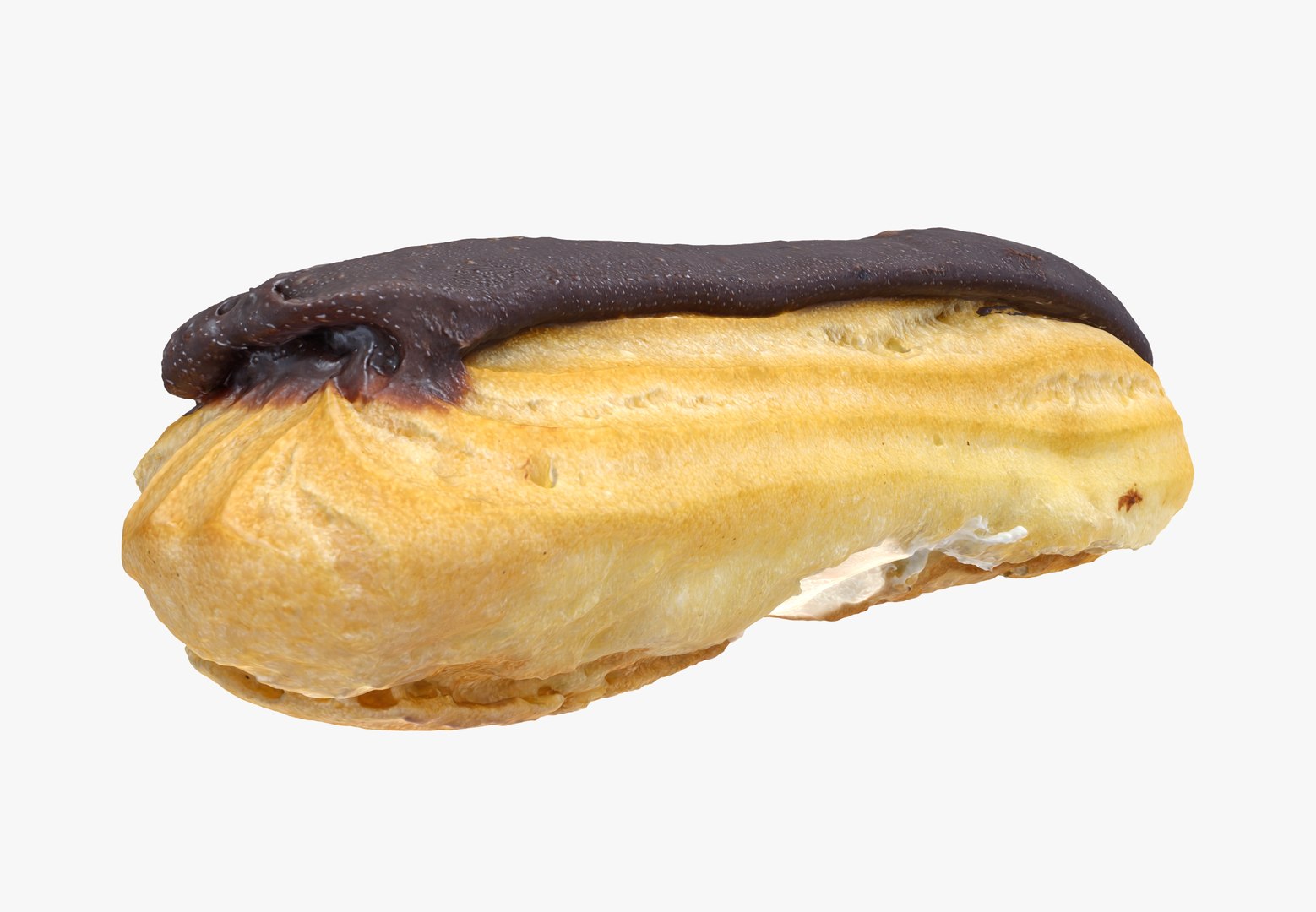 Eclair in Chocolate Glaze 3D model - TurboSquid 1963071