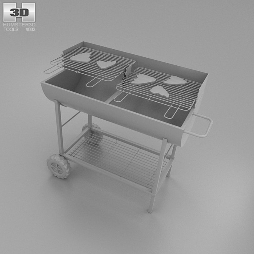 3d barbecue grill