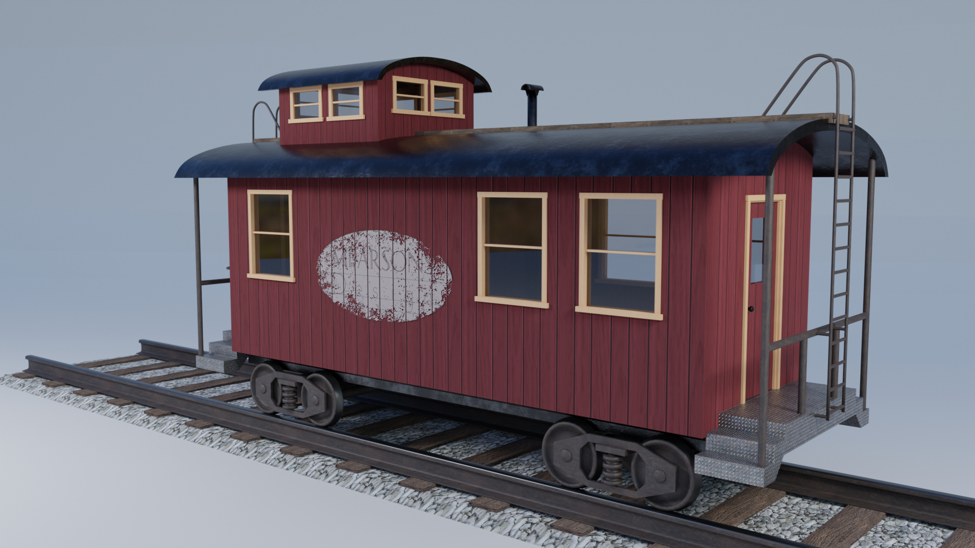 3D Caboose Model - TurboSquid 2079444
