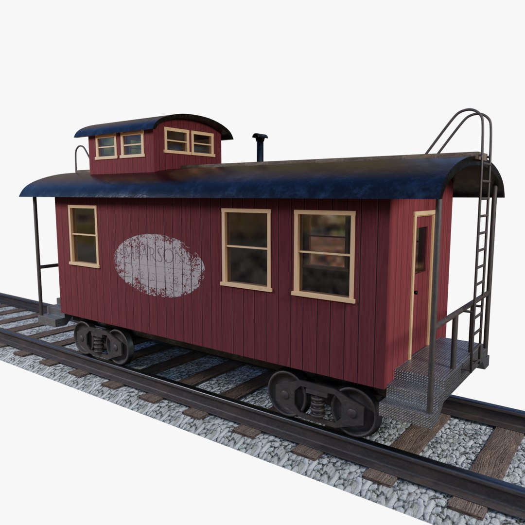 3D Caboose model - TurboSquid 2079444