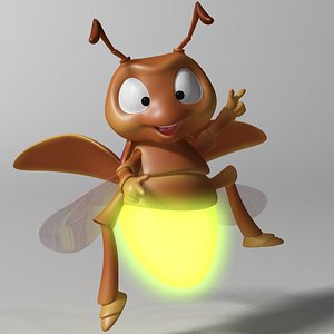 cartoon bee 3d model