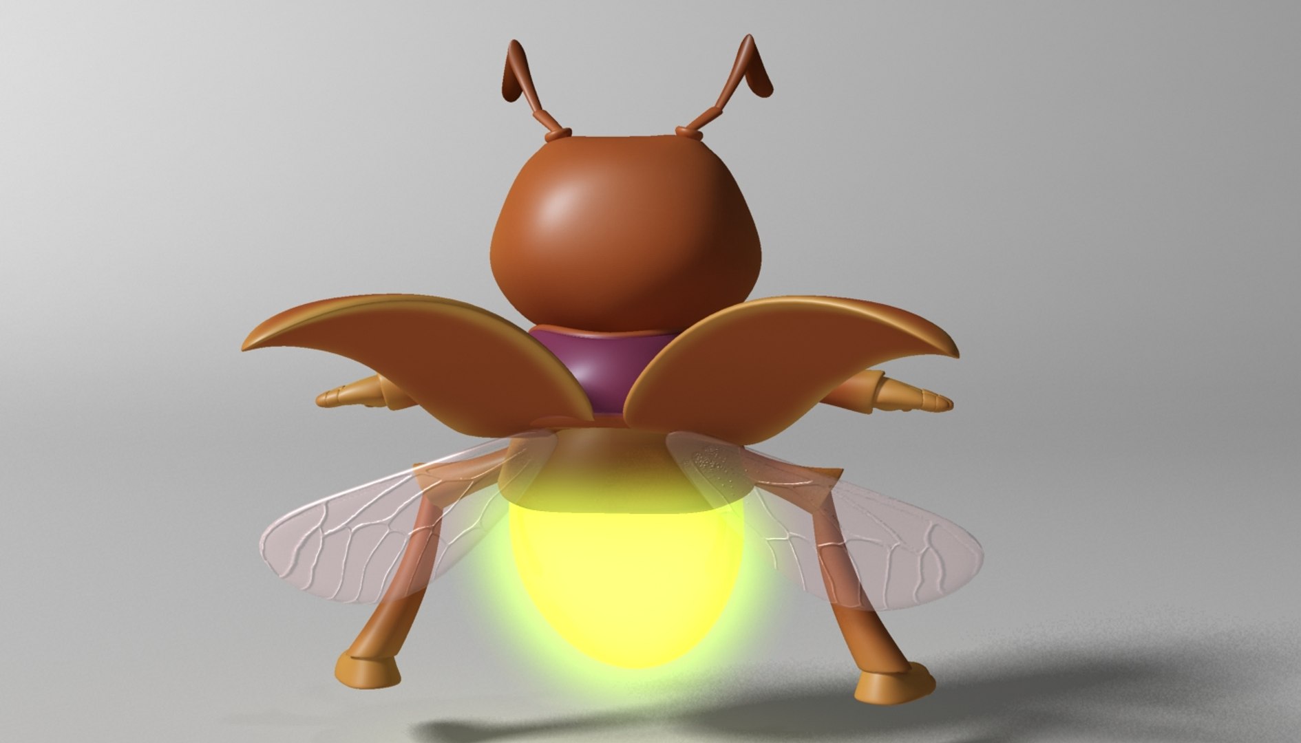 Cartoon Firefly Rigged 3D - TurboSquid 1343836