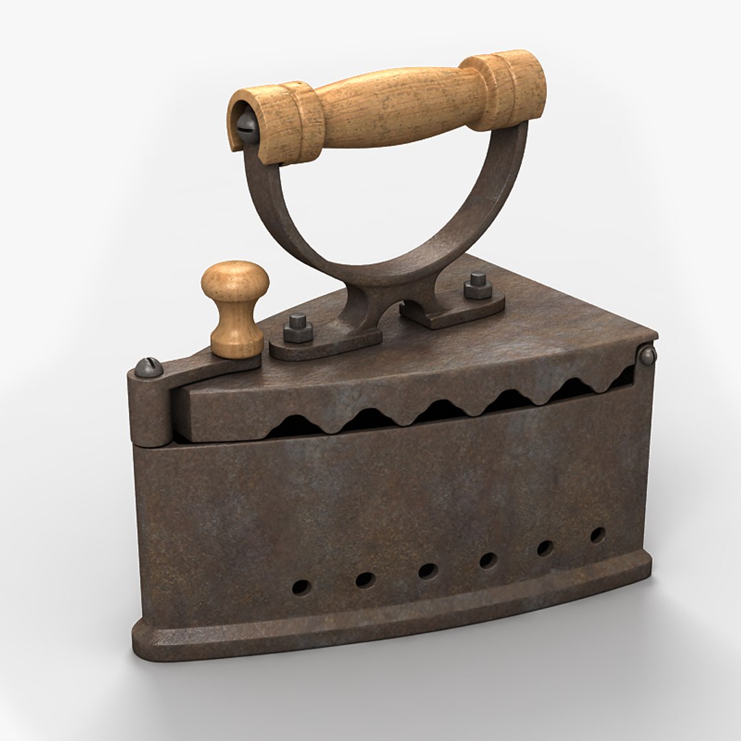 3d old pressing iron