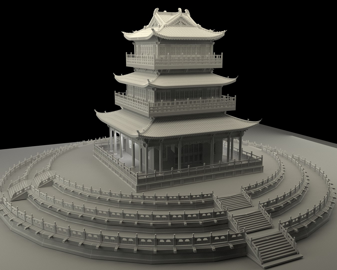 Chinese Ancient House 3D Model - TurboSquid 1996729