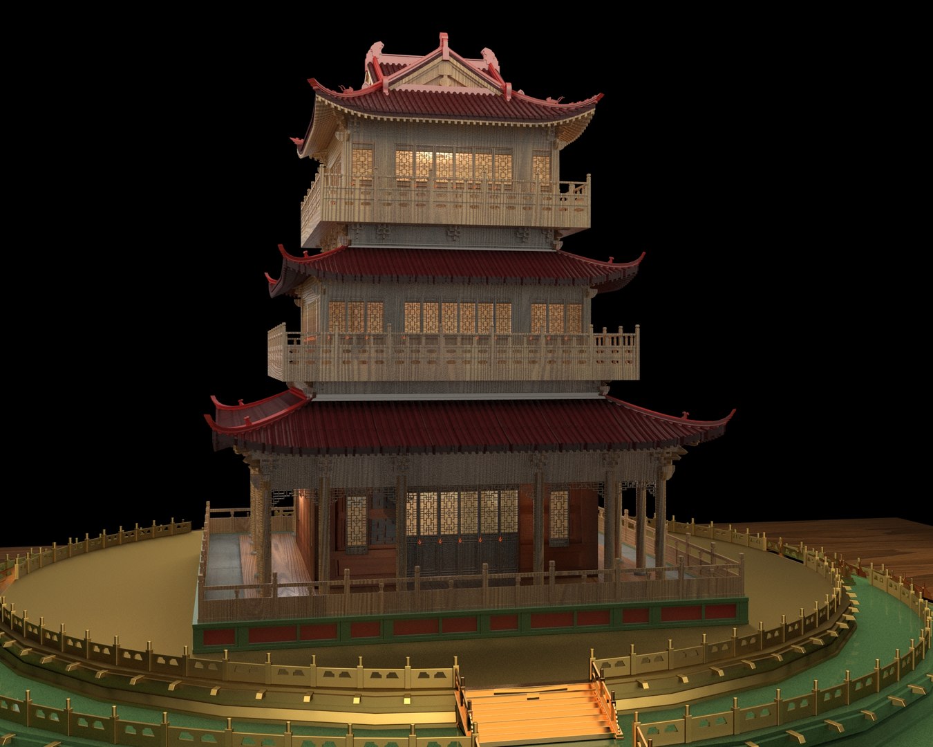 Chinese Ancient House 3D Model - TurboSquid 1996729