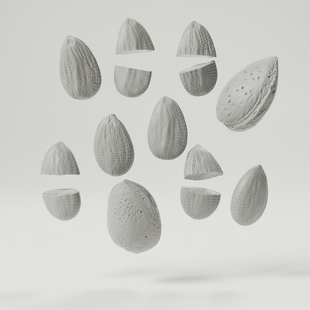 Almonds 3D Model - TurboSquid 2003956