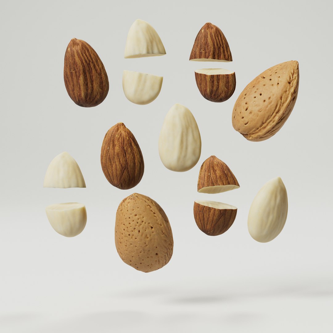 Almonds 3D Model - TurboSquid 2003956