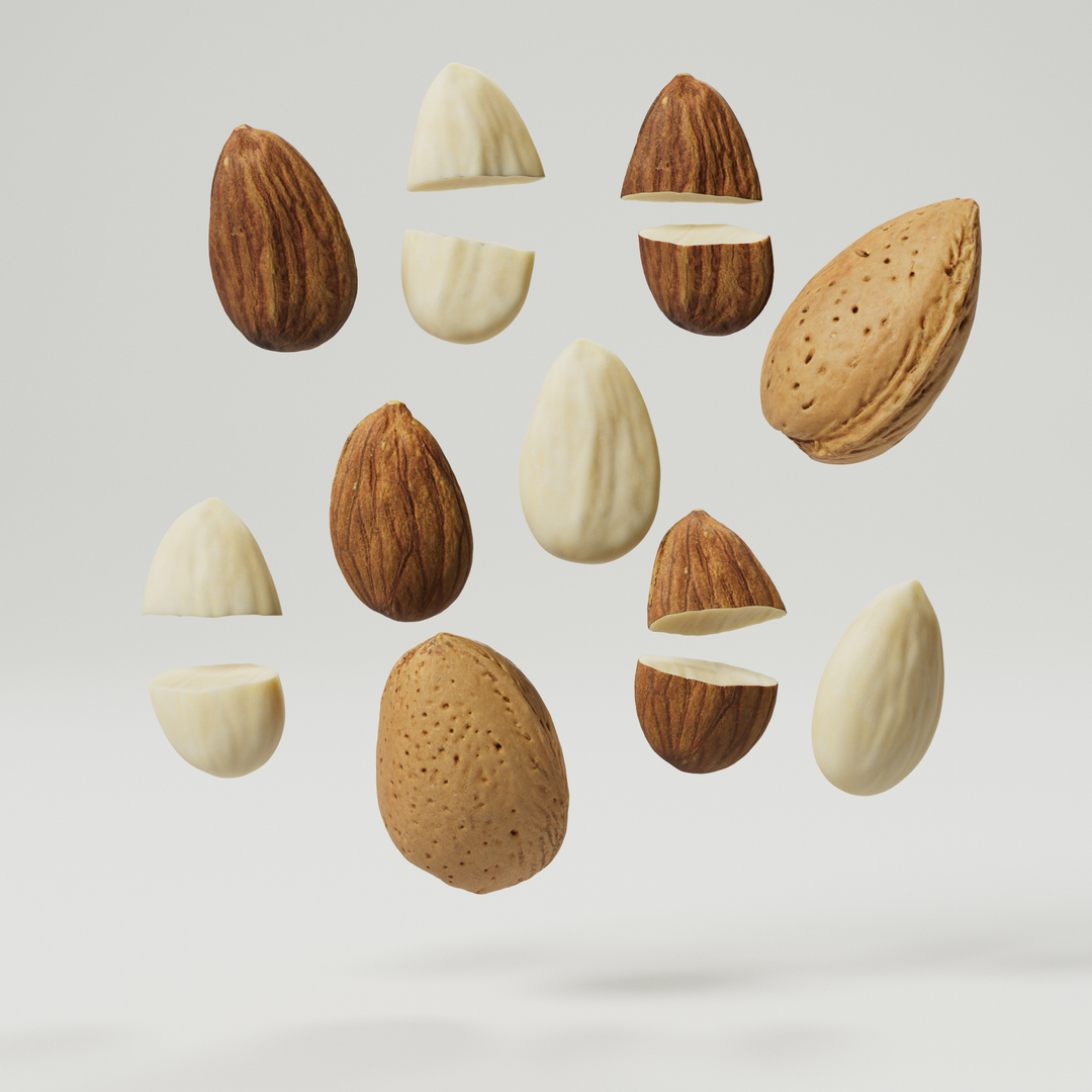 Almonds 3D Model - TurboSquid 2003956
