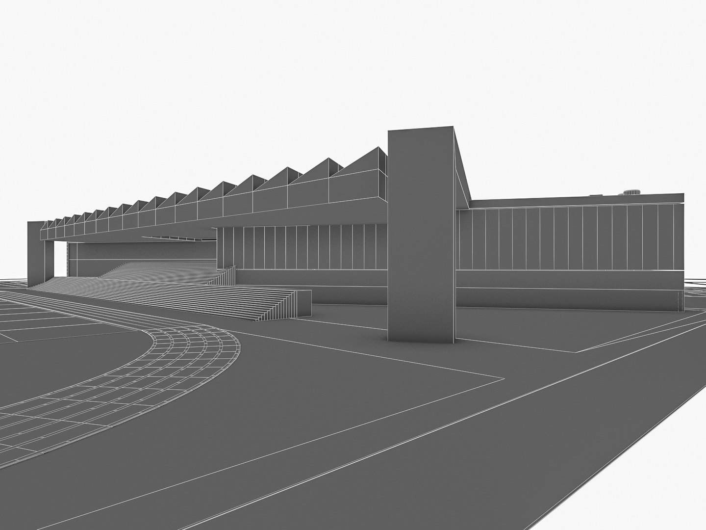 Sports Complex 02 3D - TurboSquid 1751300