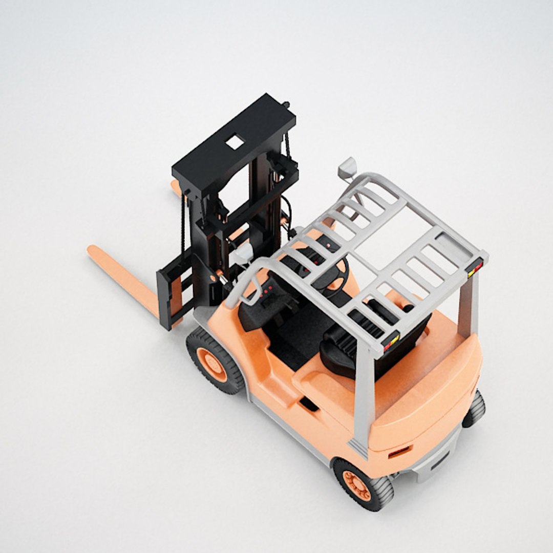 warehouse forklift 3d model