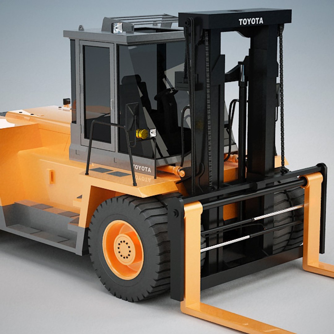 warehouse forklift 3d model