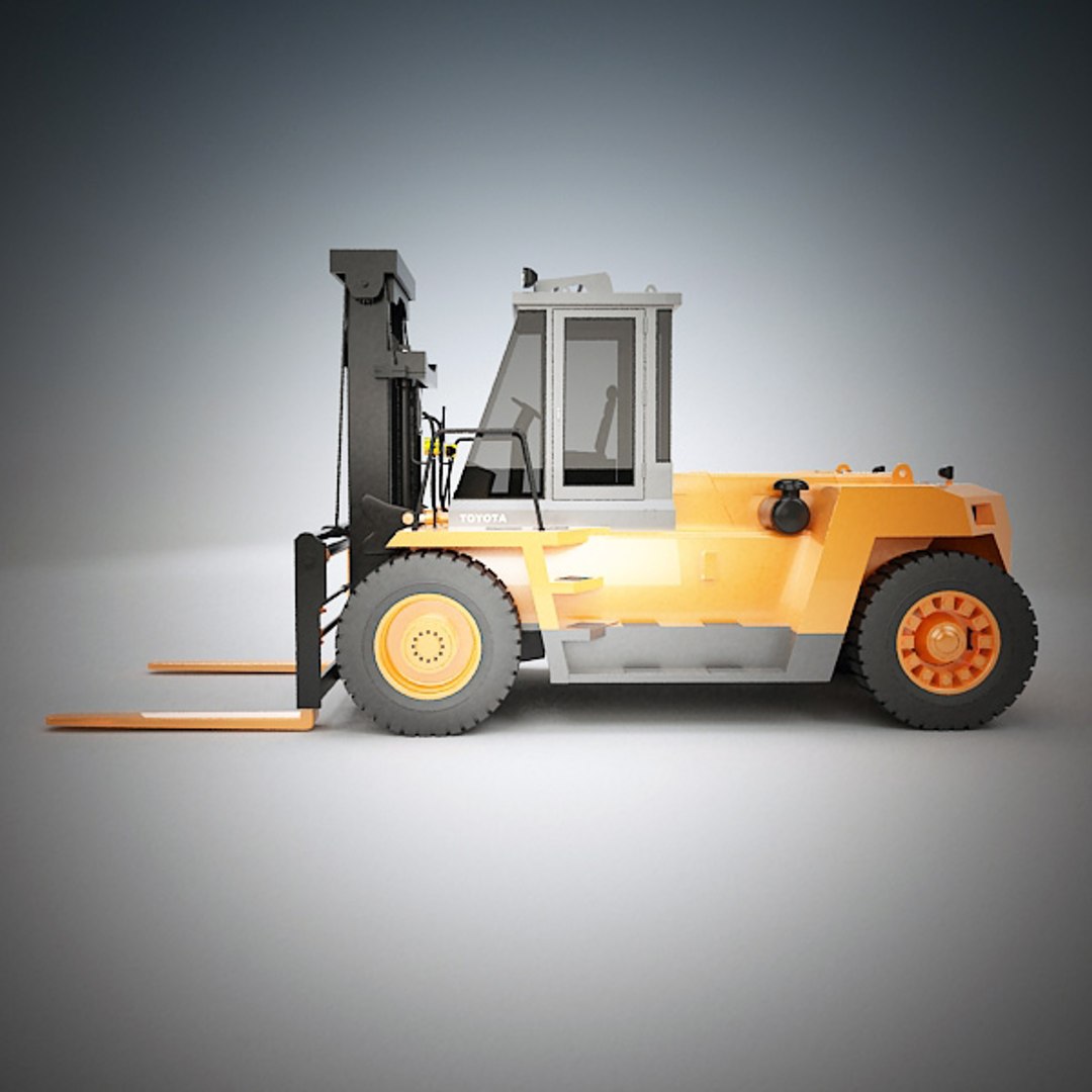 warehouse forklift 3d model