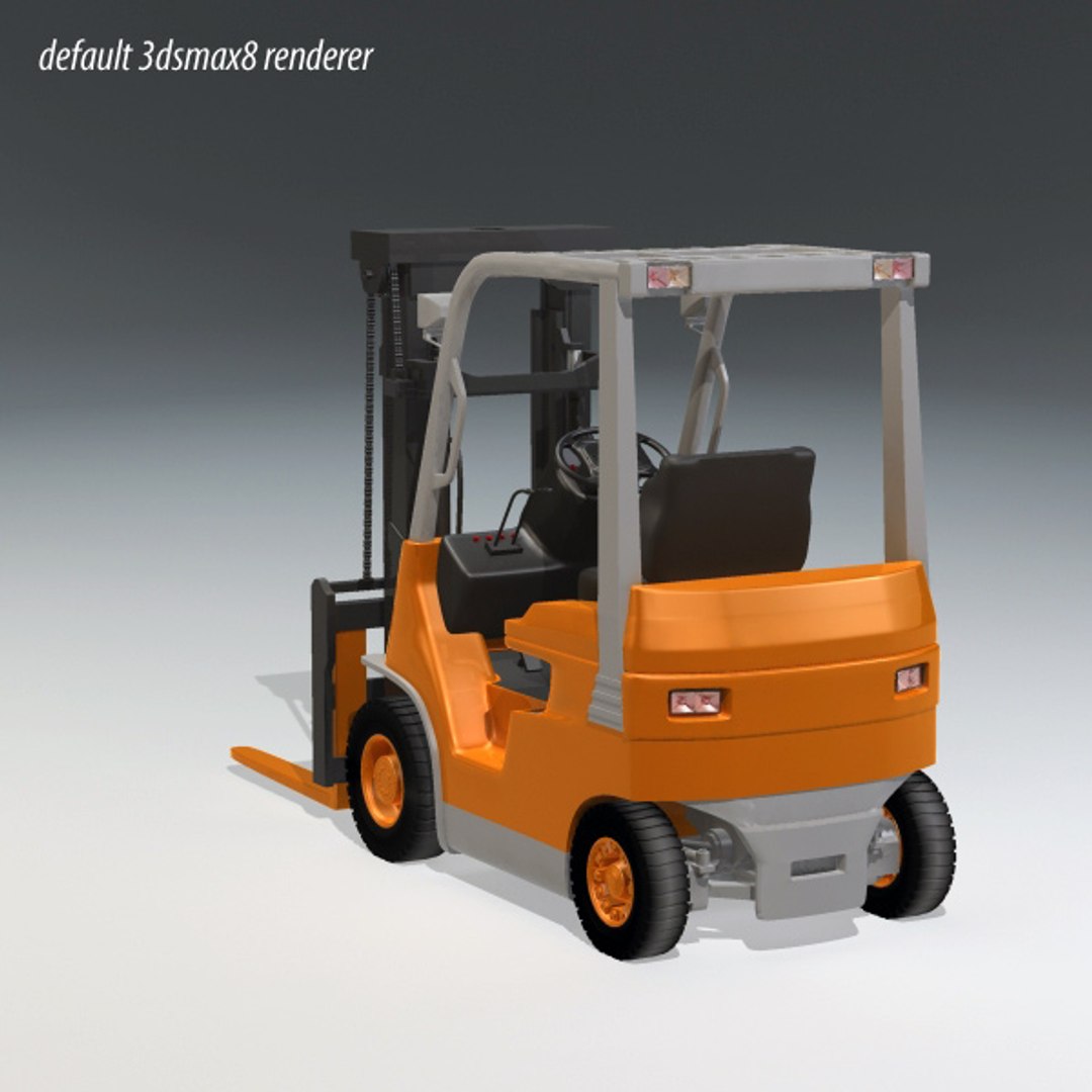 warehouse forklift 3d model
