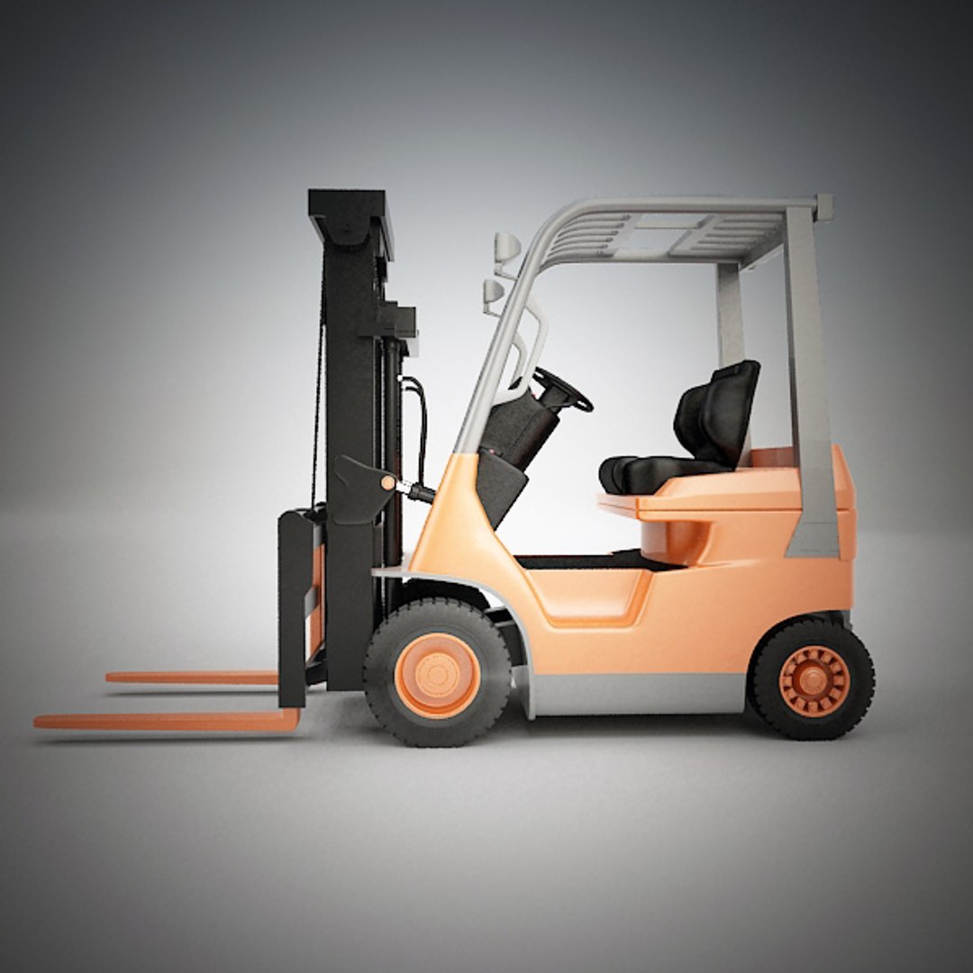 warehouse forklift 3d model