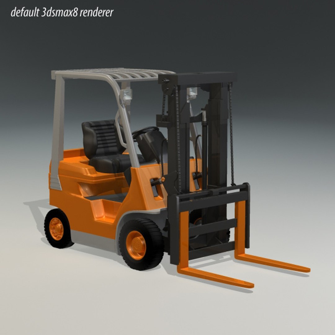 warehouse forklift 3d model