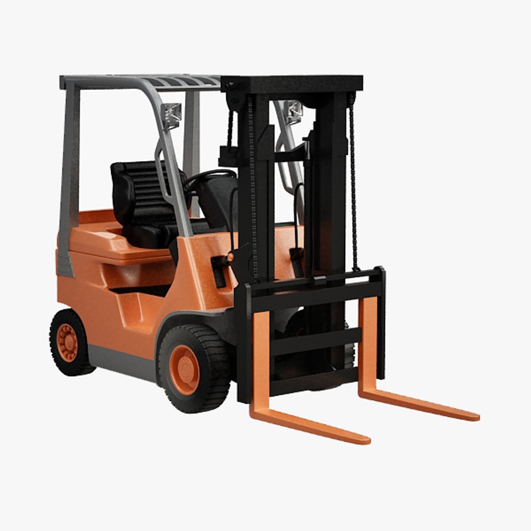 warehouse forklift 3d model