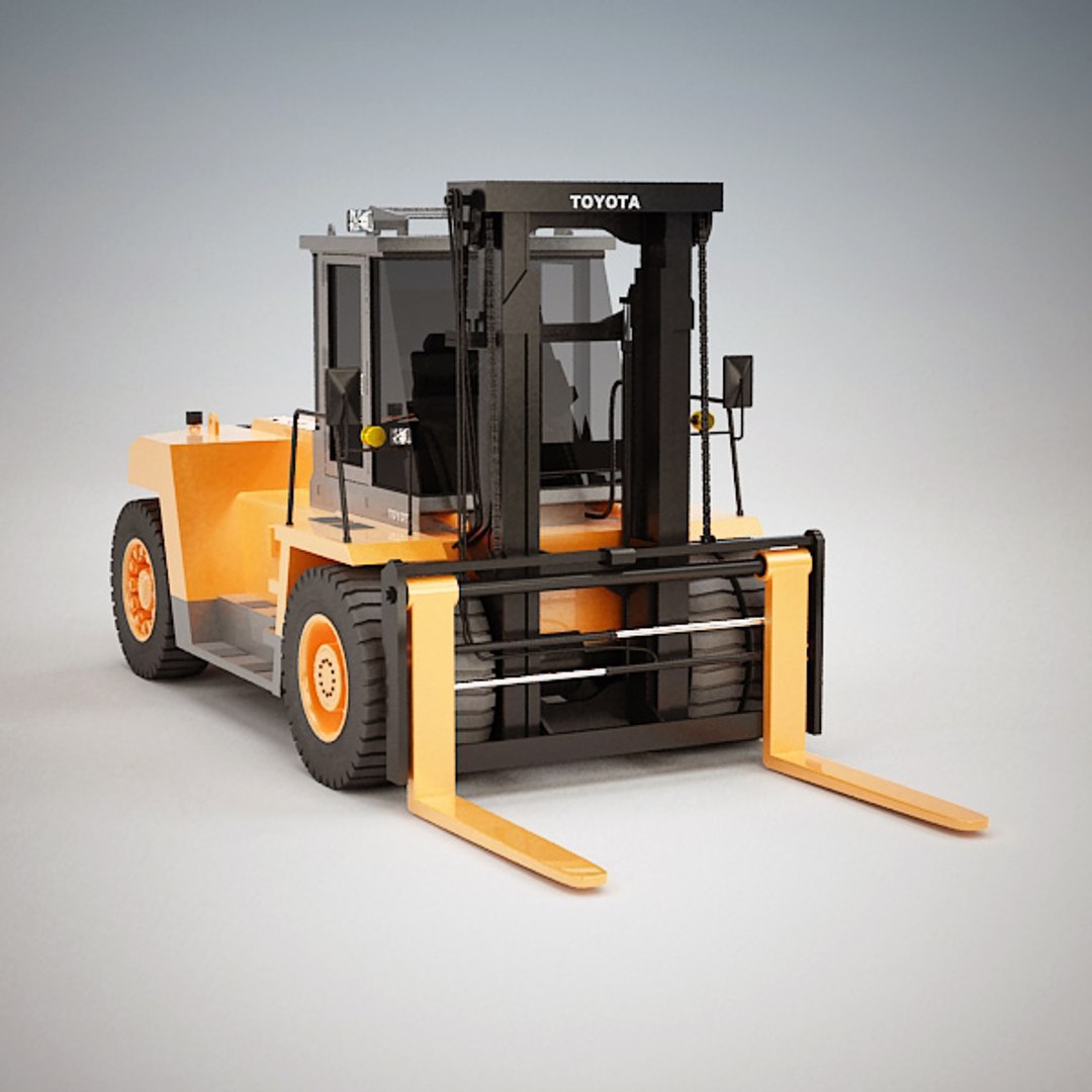 warehouse forklift 3d model