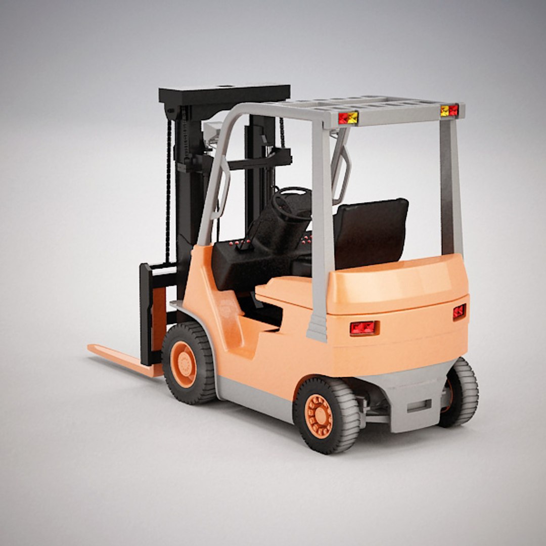 warehouse forklift 3d model