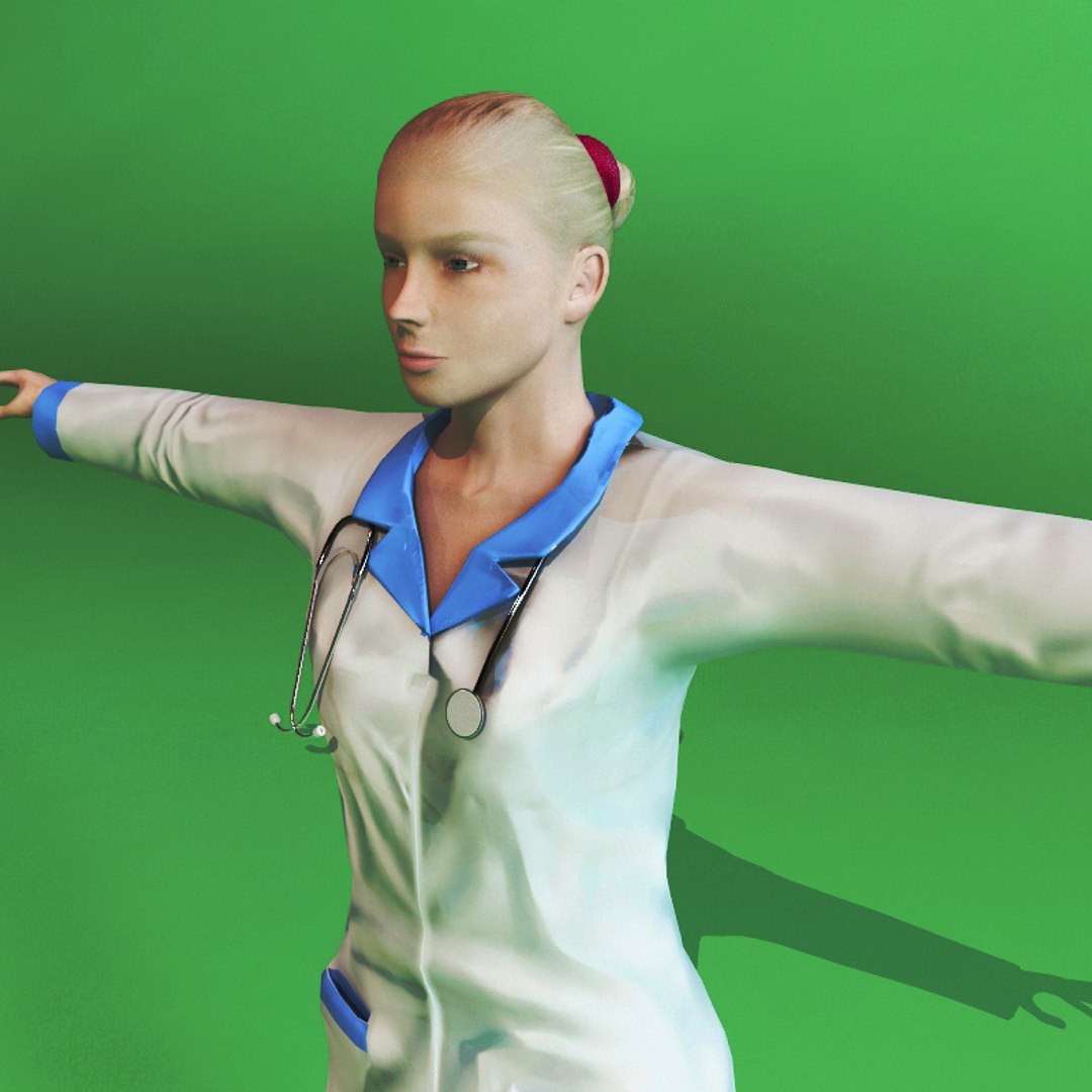 Nurse Modelled 3d Model