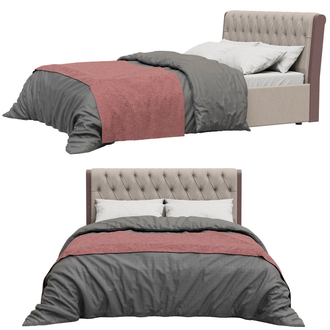 3D Lifemebel Jenny Two Bed - TurboSquid 1949896