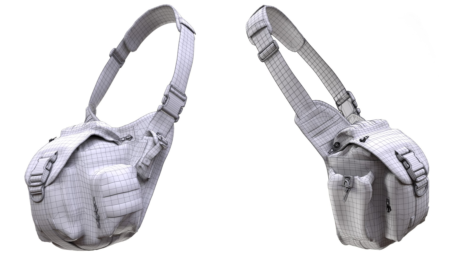 3D Tactical Shoulder Bag 126 - All MH Bodies And UE5 Skeletons - Rigged ...