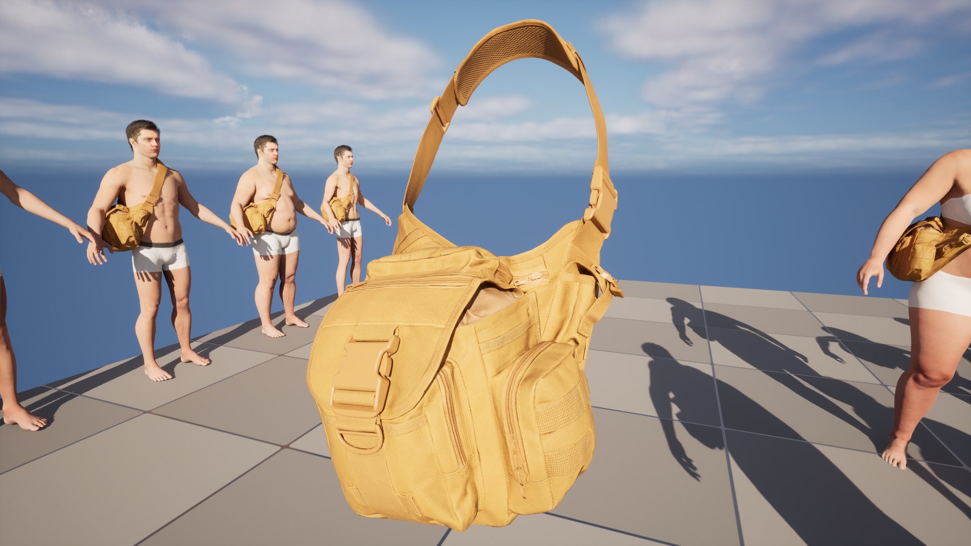 3D Tactical Shoulder Bag 126 - All MH Bodies And UE5 Skeletons - Rigged ...