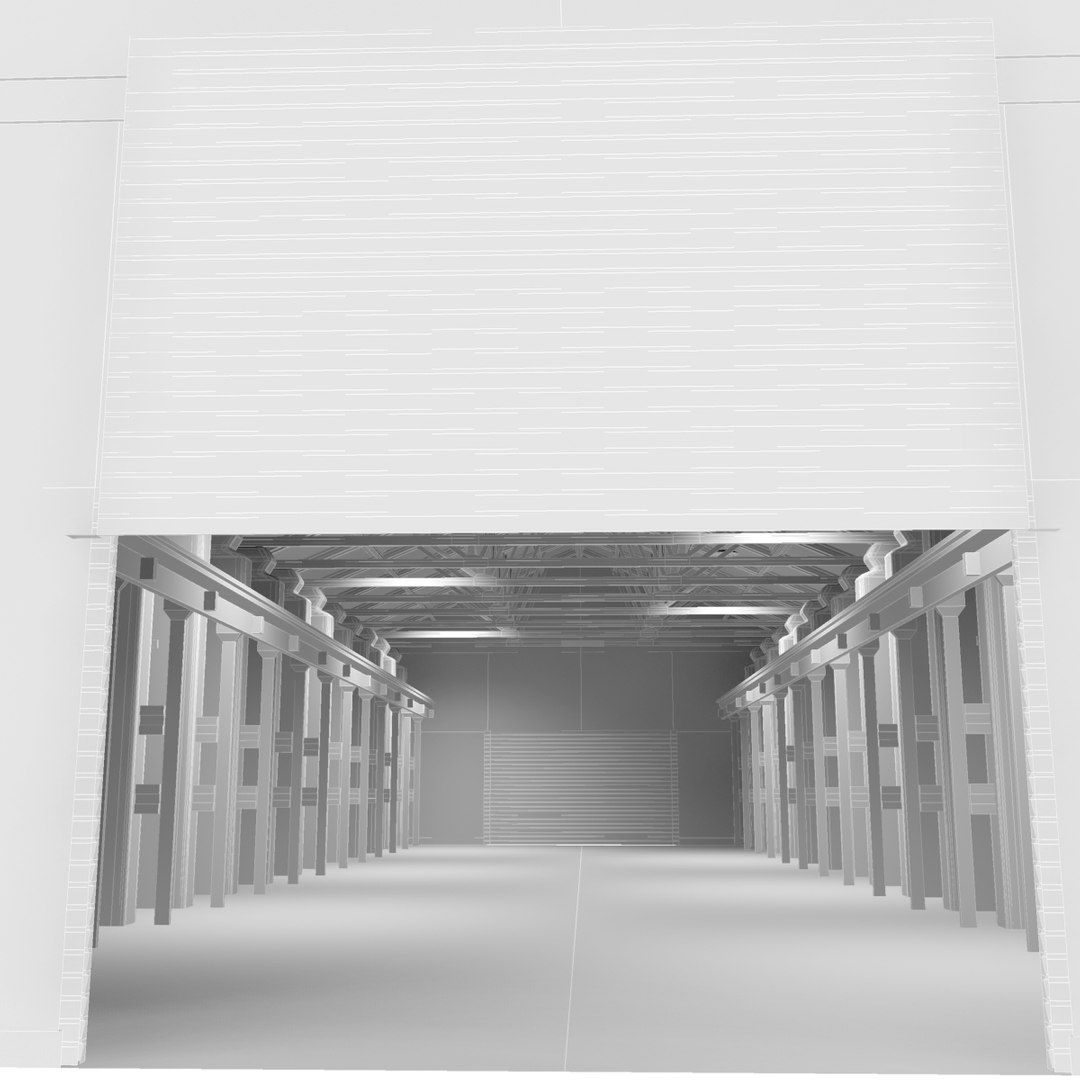 Warehouse Building 3d Model