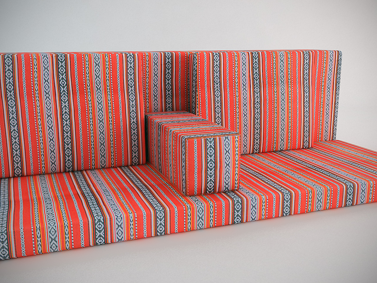 3d model arabic seating cushions